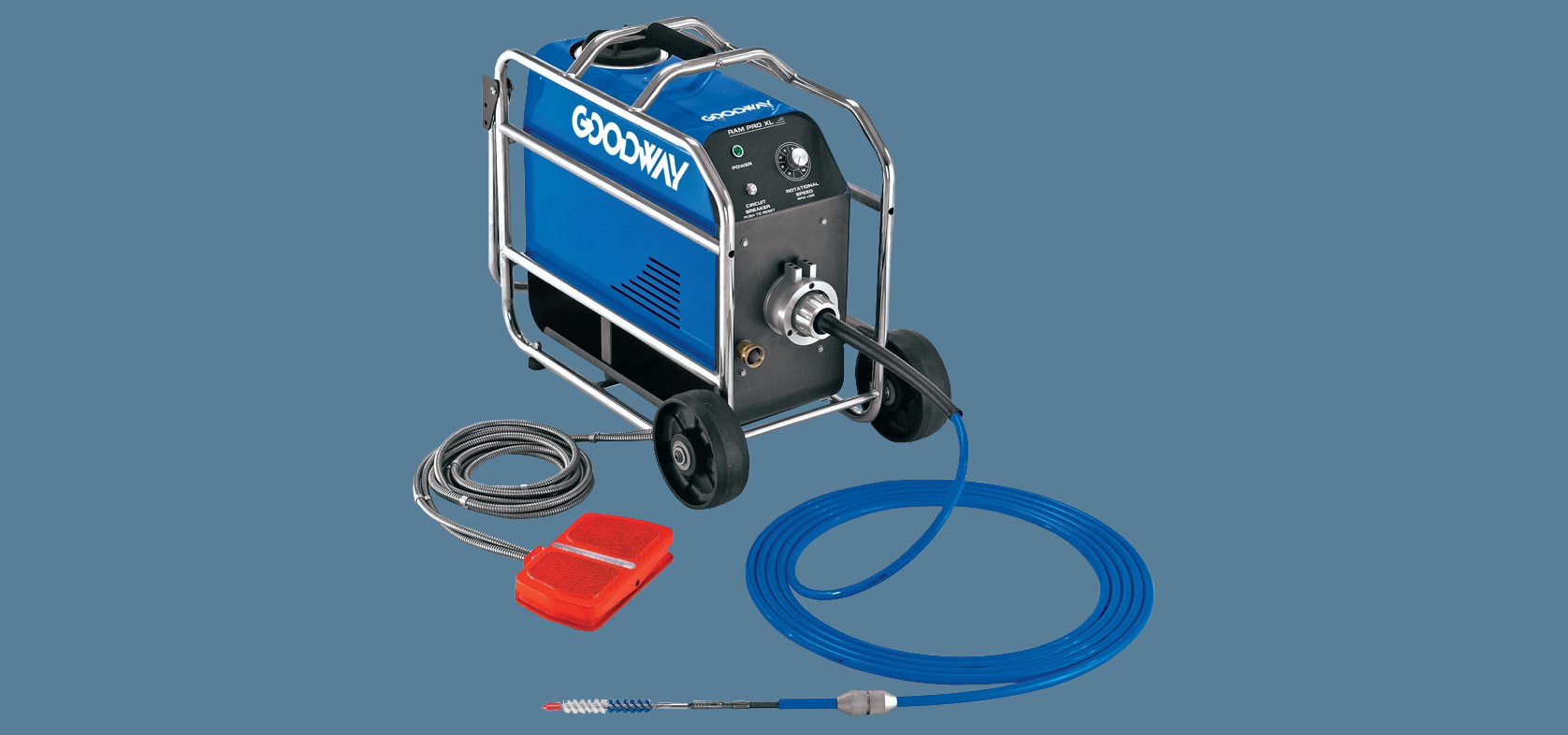 GOODWAY pipe cleaner machine model RAM-PRO XL - Irom Italia